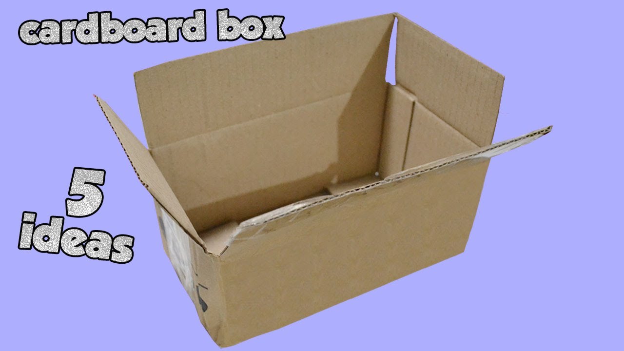 5 Cardboard Box Ideas - YouTube