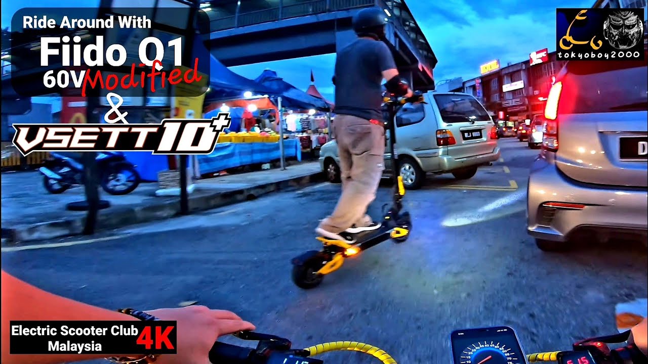 [Fiido Q1 Modified] & [Vsett 10+] Ride Around At Setapak/ Danau Kota ...