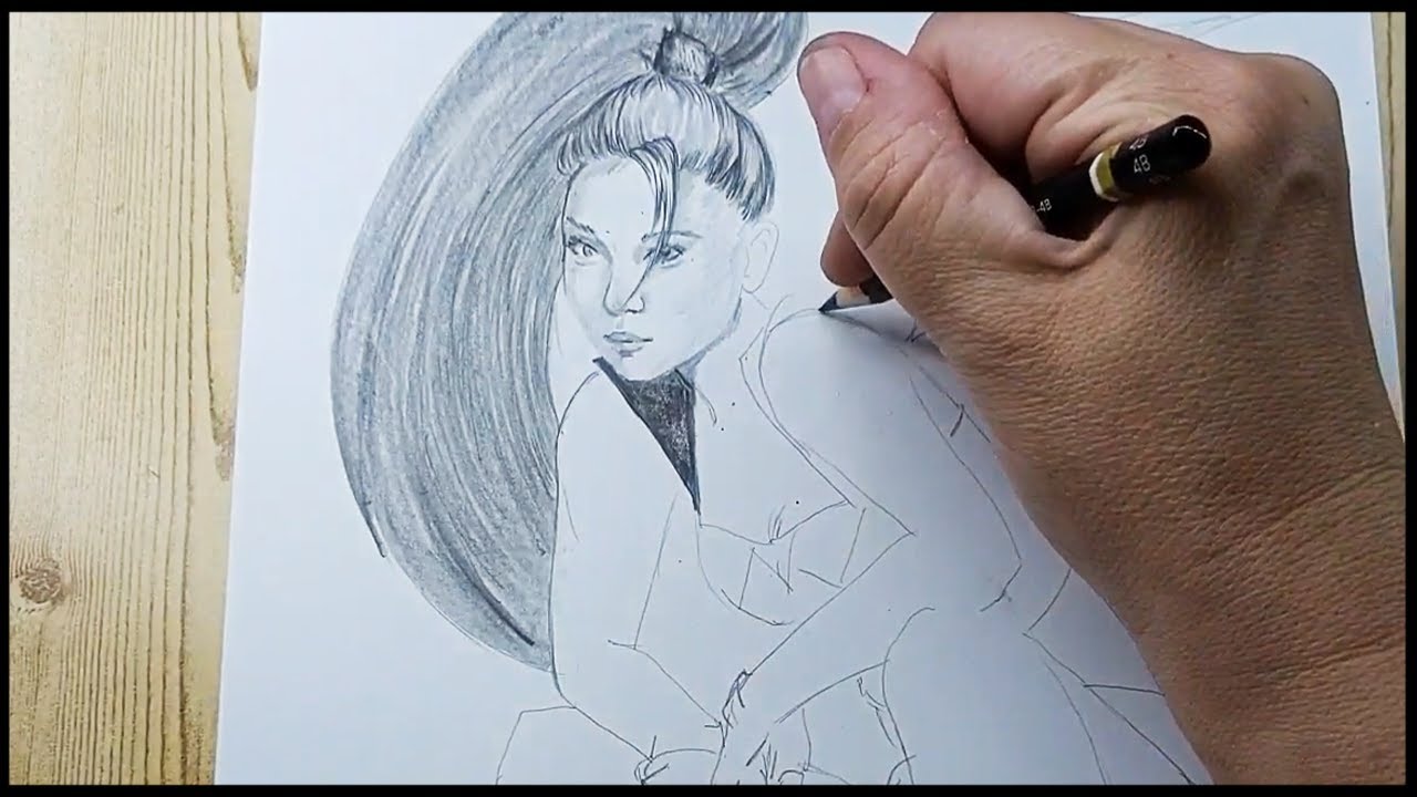 Drawing Kaisa from League of Legends | ASMR | No Talking | 1 Hour Art ...