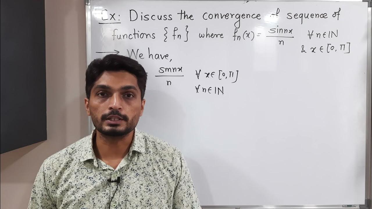Sequence of Real Valued Functions - Lecture 8 - Example of Uniformly Convergent Sequence of ...