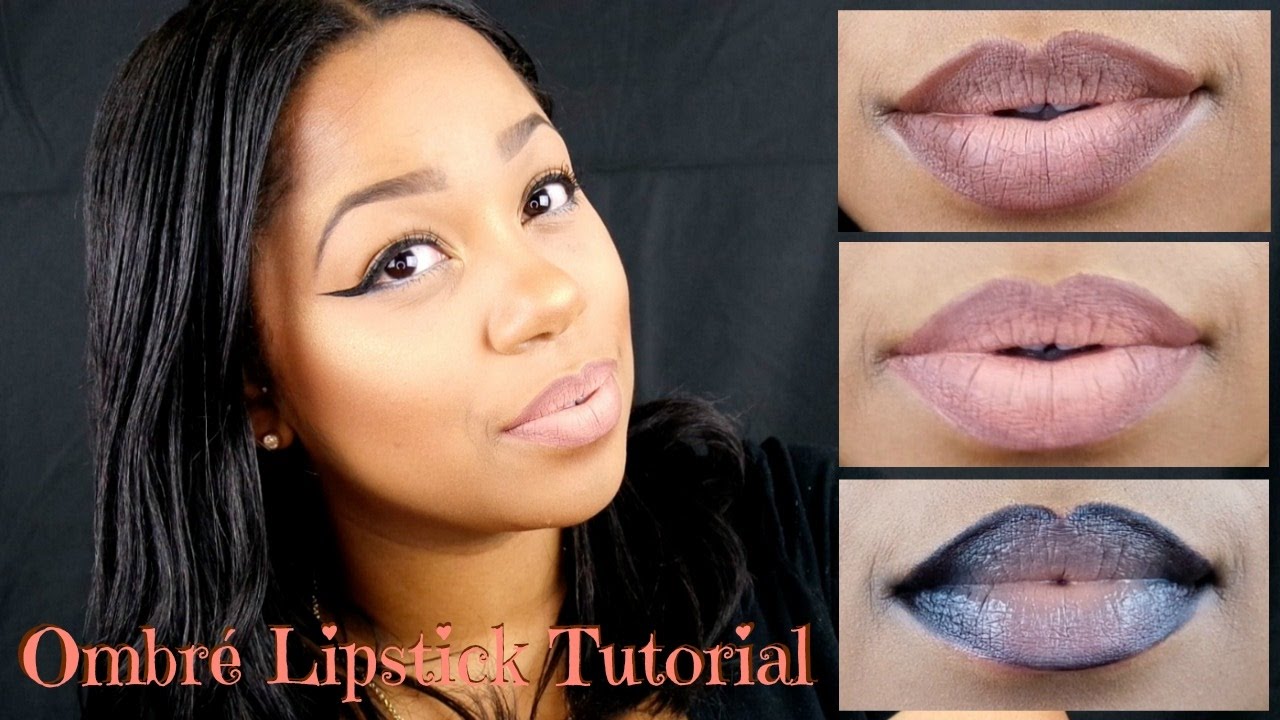 Ombre´ Lipstick Tutorial (ft. NYX Lingerie Liquid Lipsticks) - YouTube