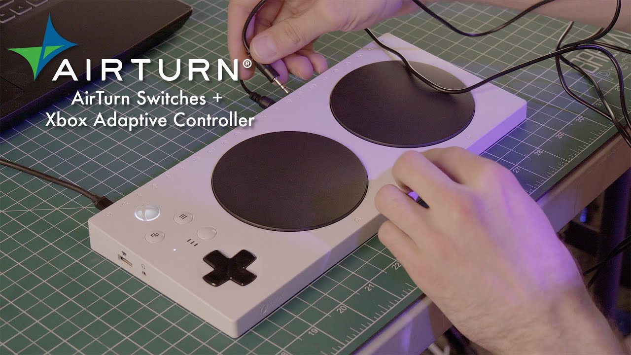 How to use AirTurn switches with the Xbox Adaptive Controller - YouTube