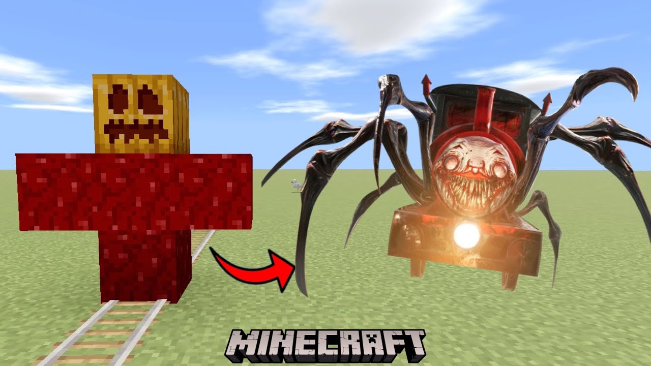 How to Spawn a Choo Choo Charles in Minecraft: - YouTube