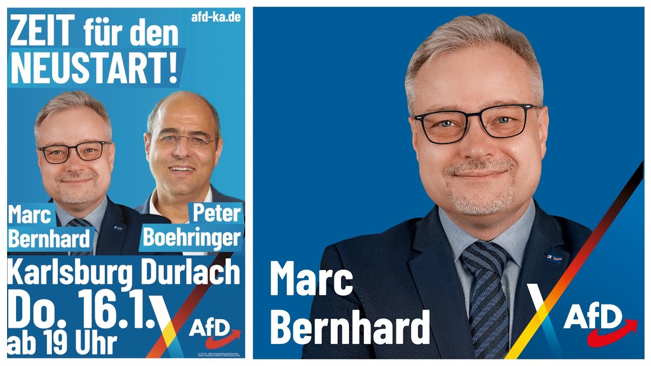 Marc Bernhard AfD in der Karlsburg Durlach vom 16. Jan. 2025 - YouTube