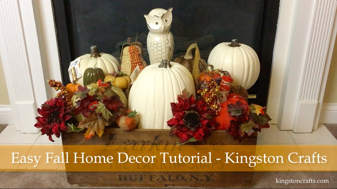 Easy Fall Home Decor Tutorial - YouTube