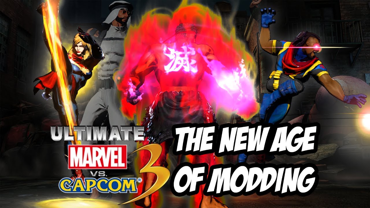 UMVC 3 Palette Swap - Evil Ryu, Captain Marvel, Bishop Team Combos ...