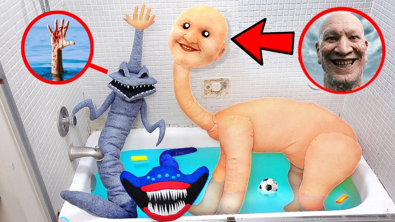All SEA CREATURES - HAND SEA MONSTER VS WE SWAM TOO FAR IN THE OCEAN ...