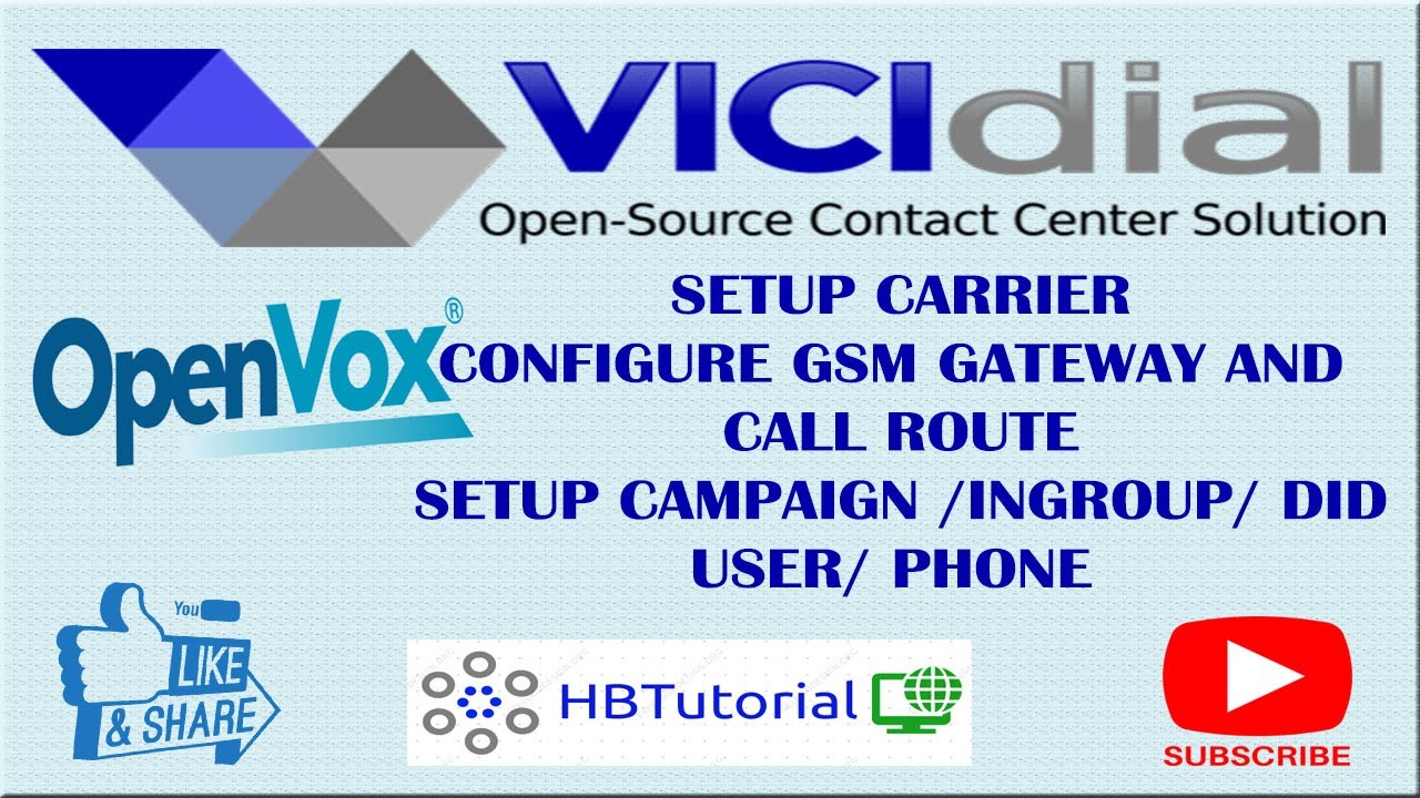 Vicidial 9 Step-by-Step Setup of Carrier, DID, and OpenVox GSM Gateway ...