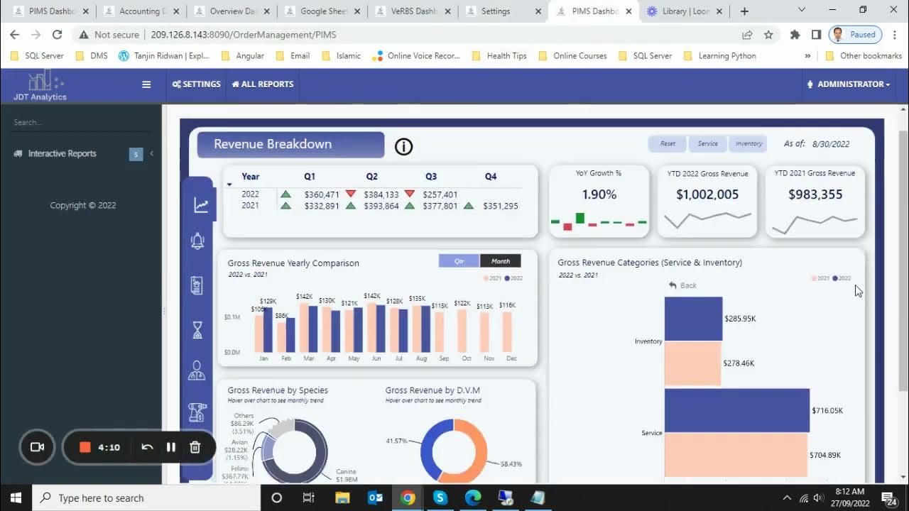 Power BI Embedded Demonstration - YouTube