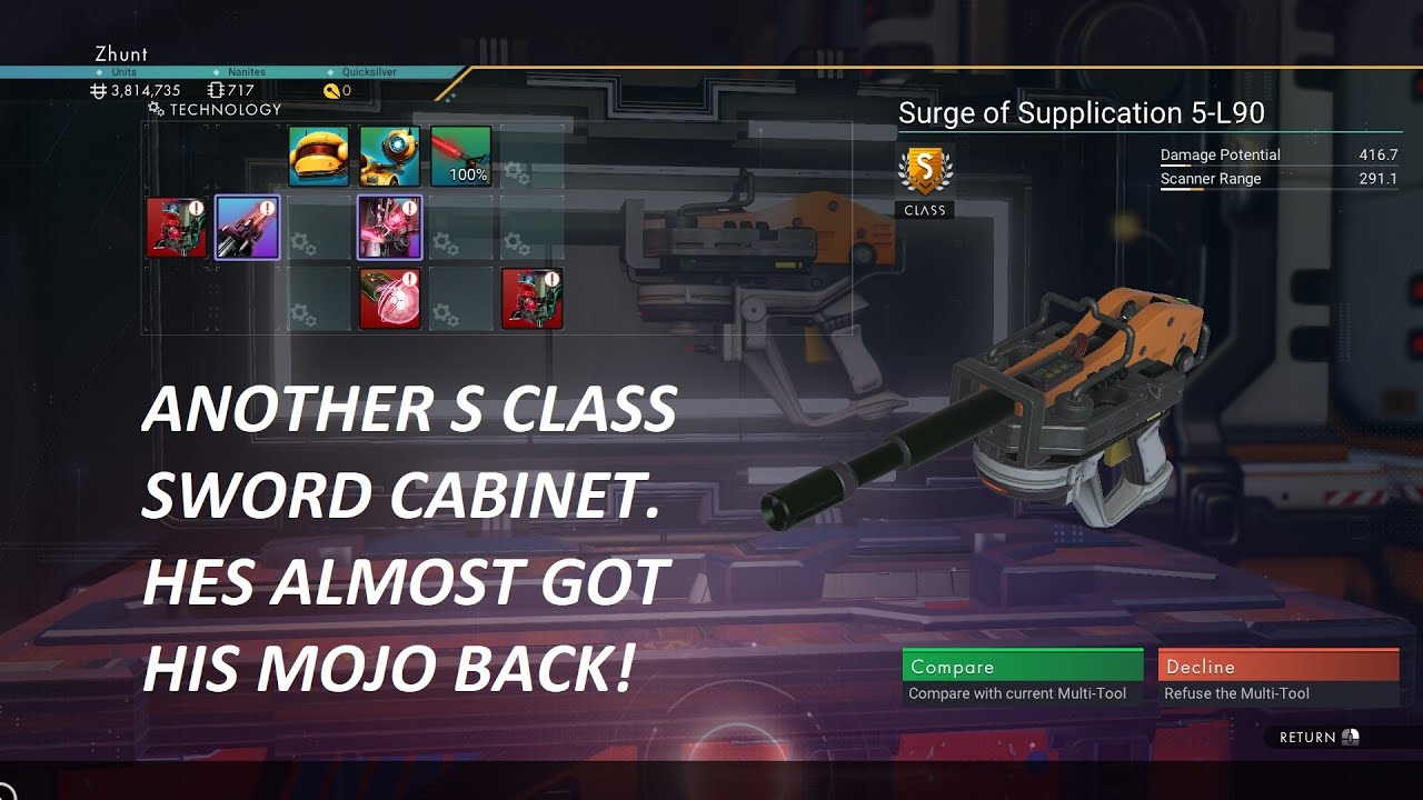 No Man's Sky - S Class Sentinel Pistol Mutlitool - YouTube