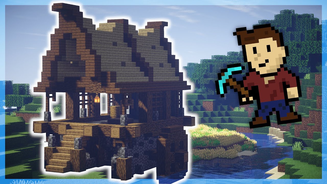 How To Build A Beautiful Wheat Farm In Minecraft :: Watermill Building ...