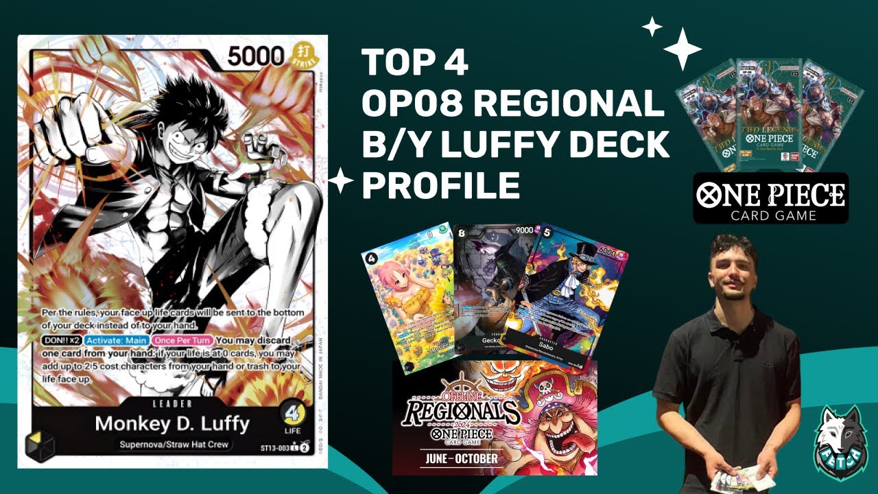 Top 4 Place BY Luffy | OP08 NZ Regional | One Piece TCG - YouTube