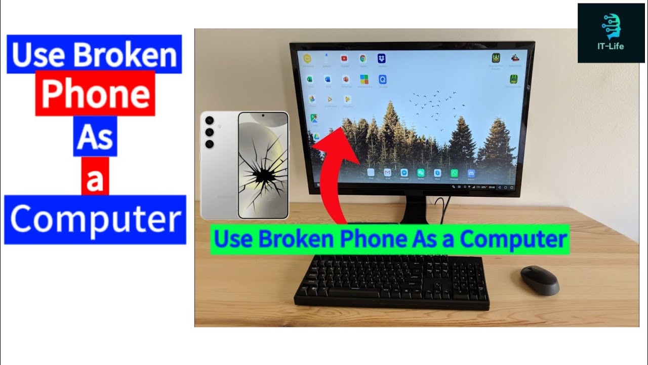 Use broken phone as a computer | How to use a phone with a broken ...