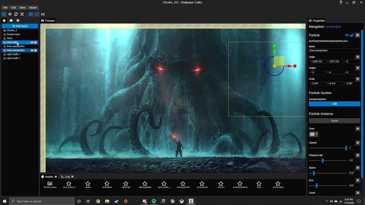 First Wallpaper Engine edit - YouTube