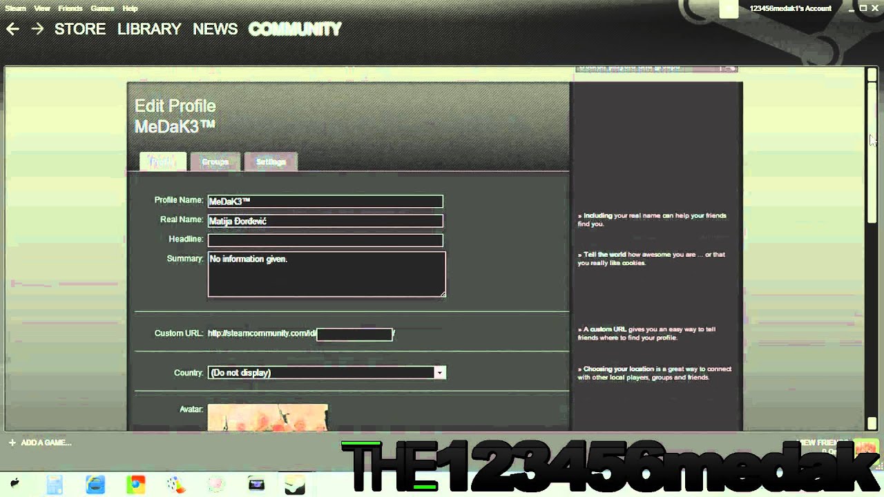 How to change profile picture on Steam 2012 [HD] - YouTube