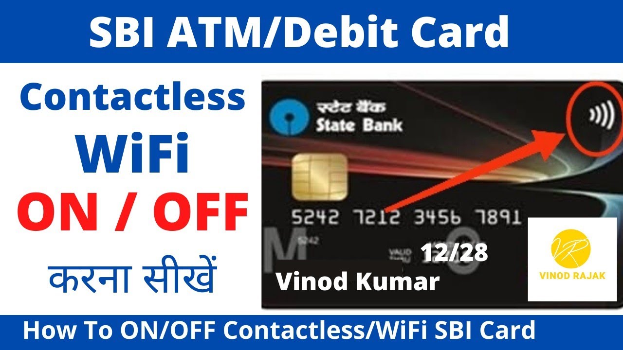 Contact less SBI Debit Card I How To Activate Contactless Card I Manage ...