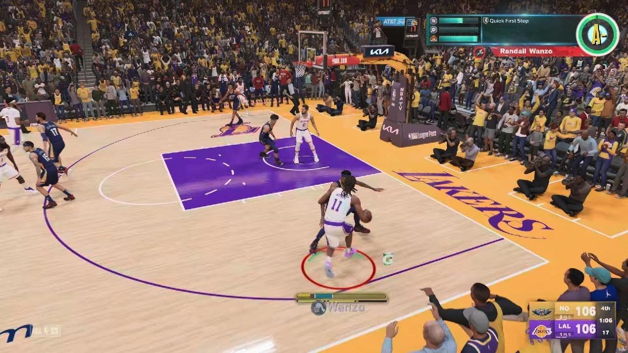 NBA 2K23 Fastbreak game winning finish (crowd goes NUTSSS) - YouTube