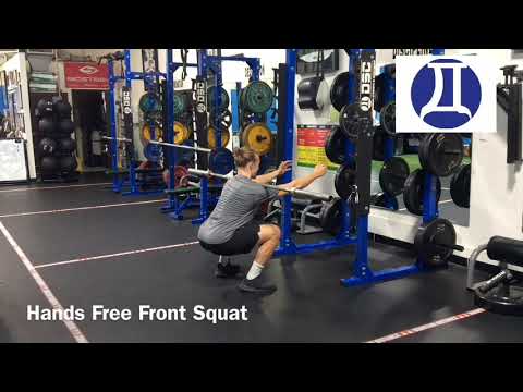 Hands Free Front Squat - YouTube