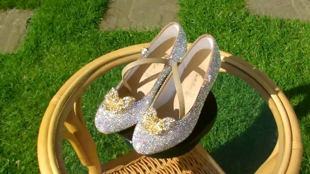 Cinderella live action shoes making of using Swarovski crystals - YouTube