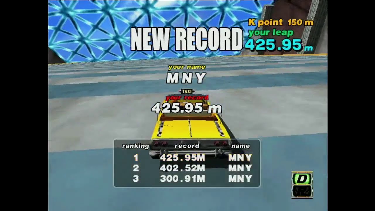 Crazy Taxi - Crazy Jump - 425.95m - YouTube