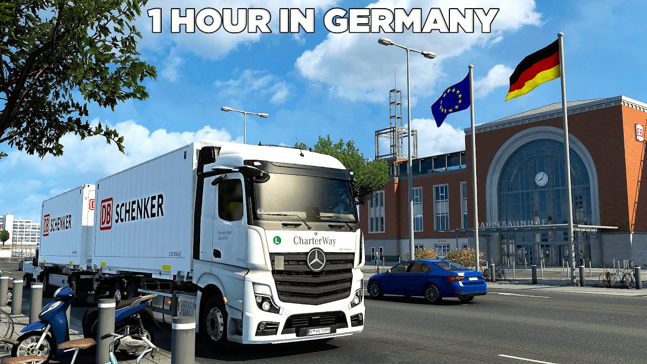 1 Hour in Germany - Euro Truck Simulator 2 | Realistic Driving ...