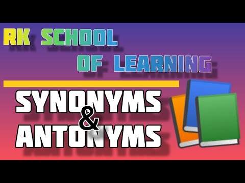 Synonyms& Antonyms #Abnormal#adjective #EDUCATION @RKSCHOOLOF LEARNING ...