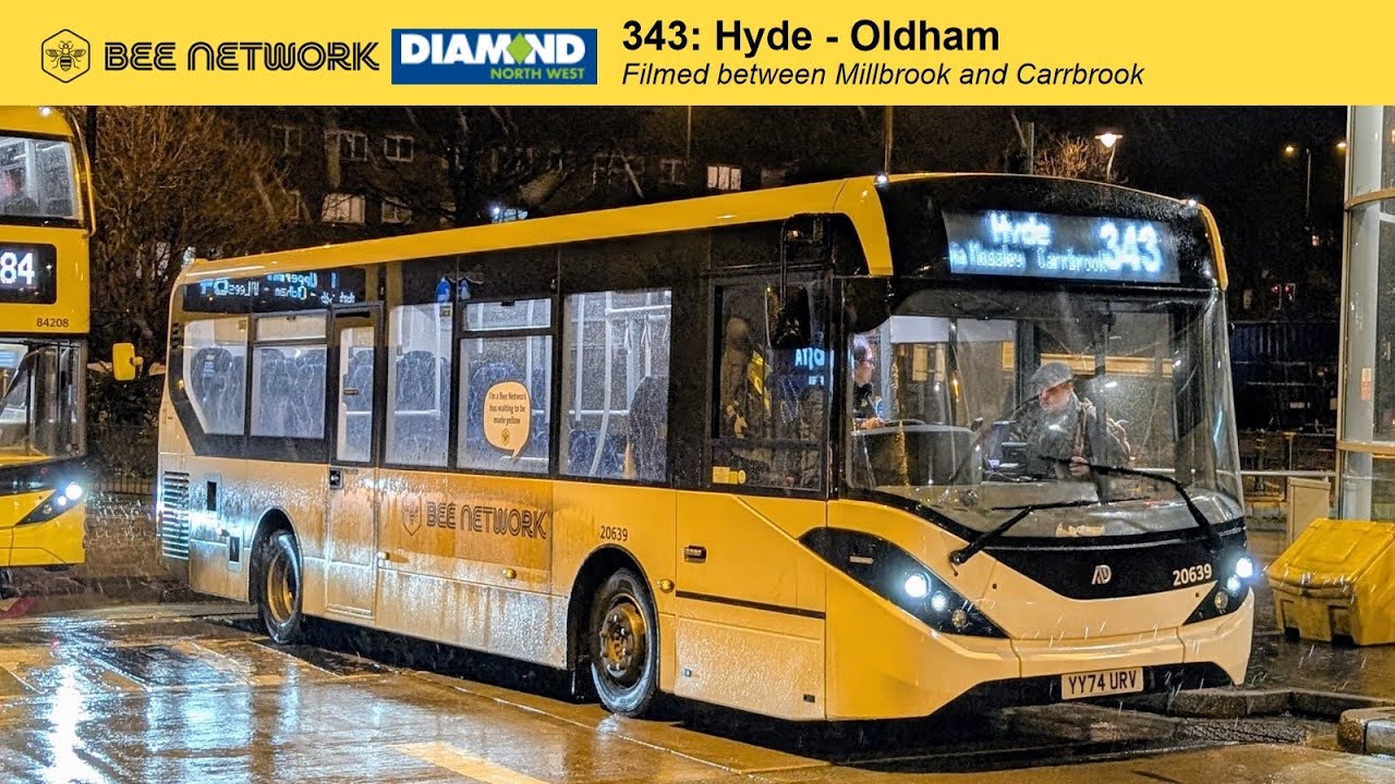 White bee 🐝 Bee Network - Diamond Bus NW 343 service between Millbrook ...