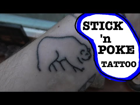 DOING STICK N POKE TATTOOS - YouTube