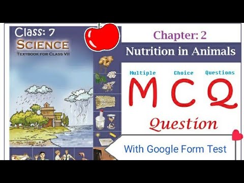 Class 7 Science Chapter 2 ( Nutrition in Animals) MCQs. - YouTube
