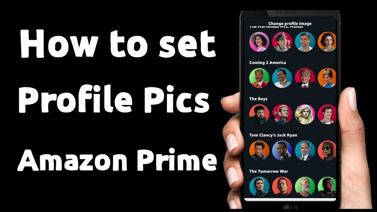 How set film characters as profile pictures for your profile in Amazon ...
