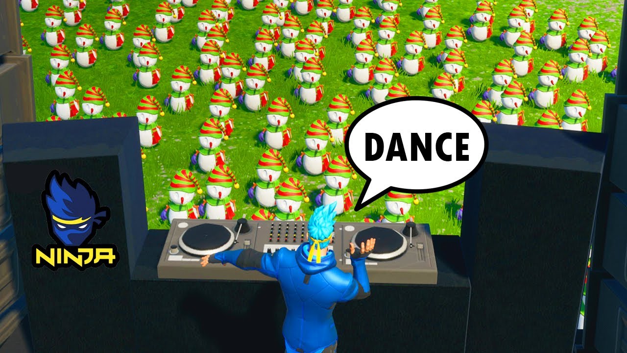 Ninja Trying To Make Everyone Dance (Fortnite Edition) - YouTube
