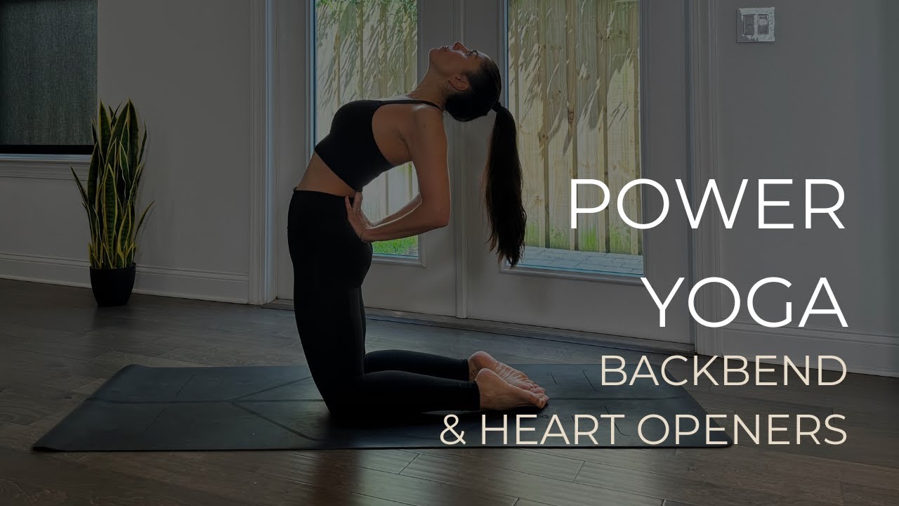 30 Minute Backbend Yoga Flow: Heart Chakra Yoga Class - YouTube