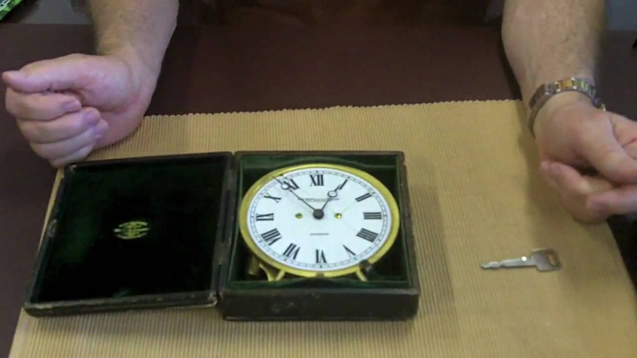 Antique Candle lit Travel Clock - YouTube