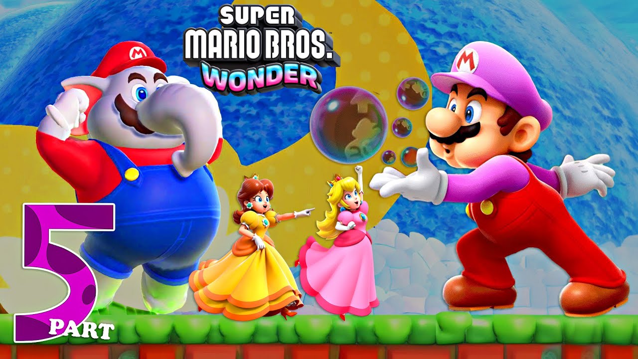 Super Mario Bros. Wonder - Part 5 Gameplay Walkthrough 3 Multiplayer Co ...