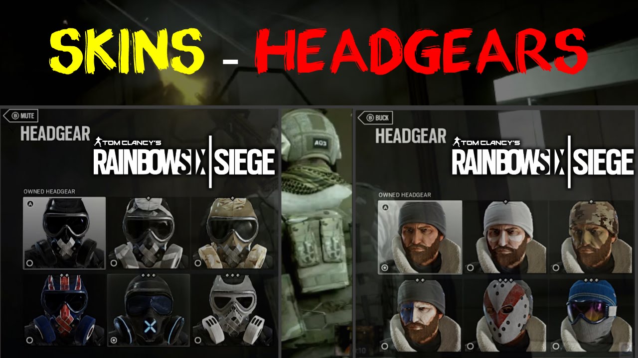 Rainbow Six Siege - Skins Headgears - pt-br - YouTube