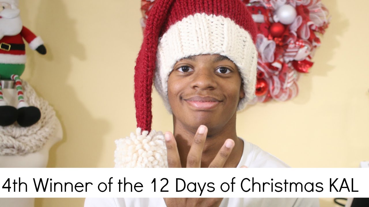 4th Winner of the 12 Days Of Christmas KAL Giveaway - YouTube