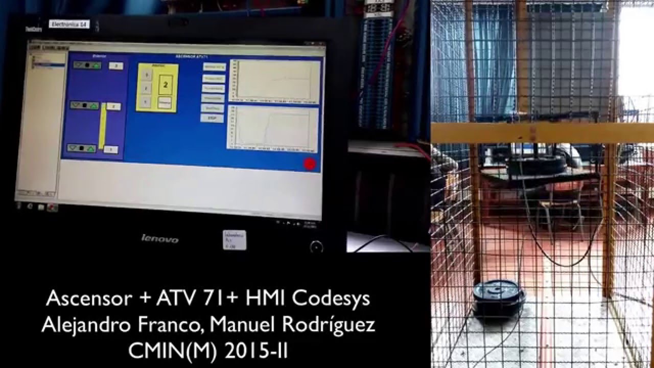 Ascensor ATV71 + Controller Inside + Codesys - YouTube