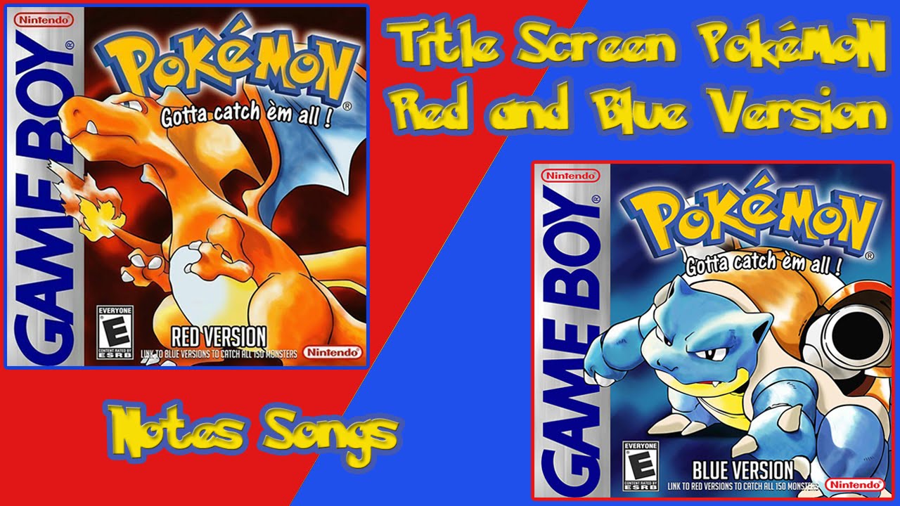 Notas de Title Screen Pokémon Red & Blue Version - YouTube