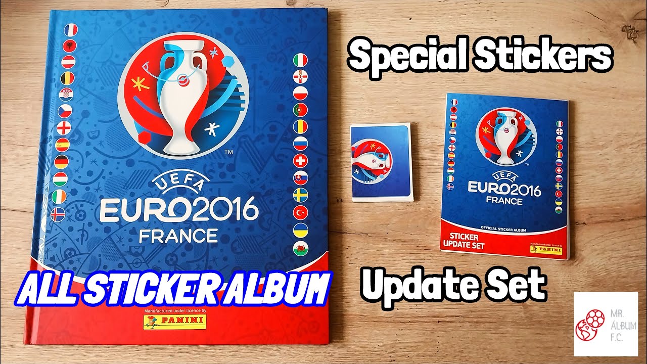 Euro 2016 - All Sticker Album | Special Stickers + Update Set - YouTube