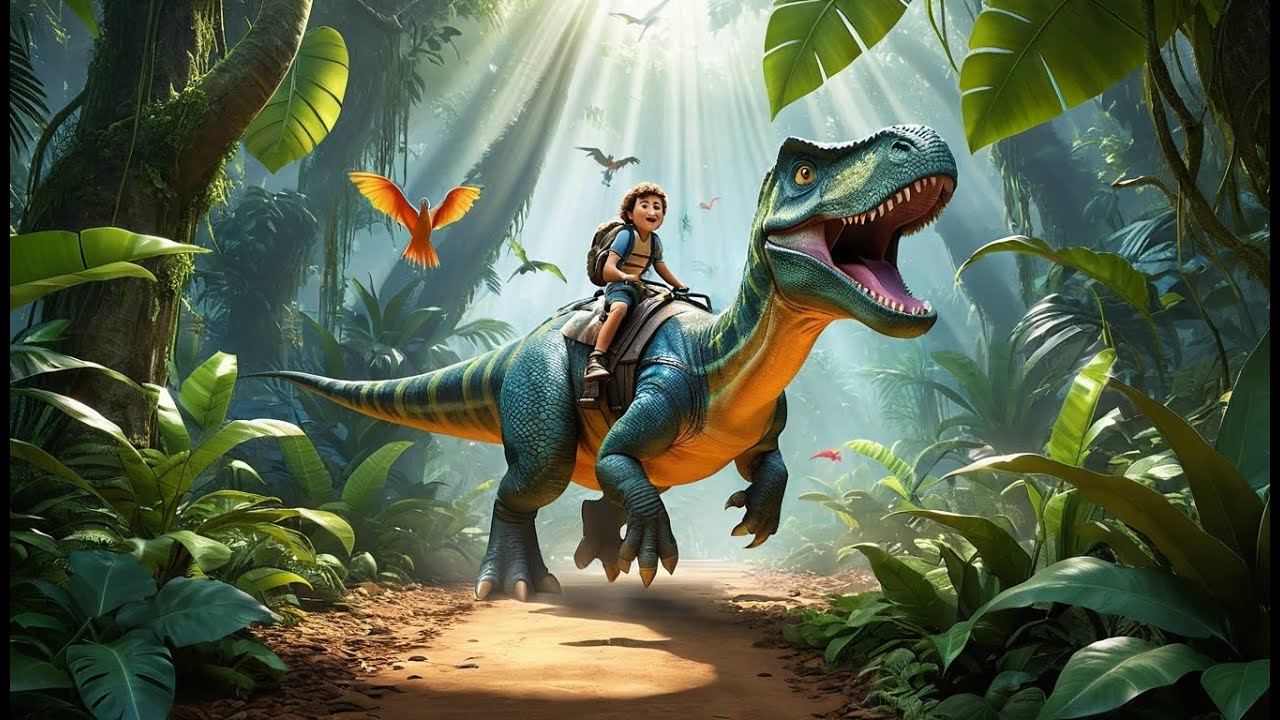 Row Row Your Dinosaur | Fun Dinosaur Song | Kids Nursery Rhyme - YouTube