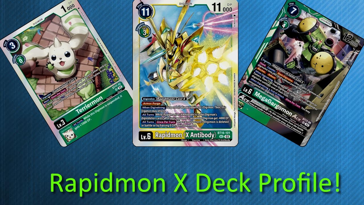 Digimon TCG: Rapidmon X BT16 Deck Profile - YouTube
