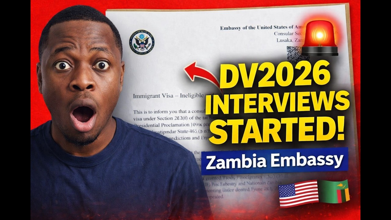 DV2026 Green Card Lottery Update US Embassy Zambia & April Visa ...