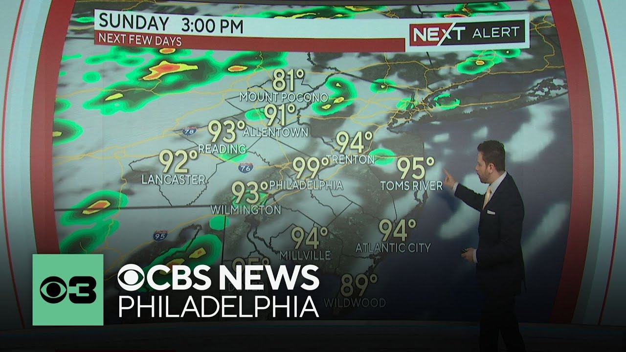 Philadelphia continues to see peak heat | Tonight's weather - YouTube