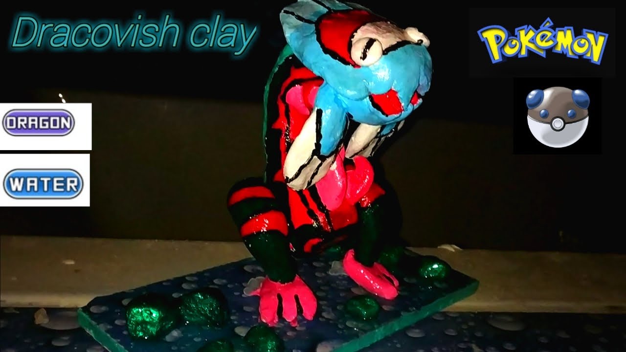 Pokemon Dracovish clay art/How to make pokemon dracovish with clay ...