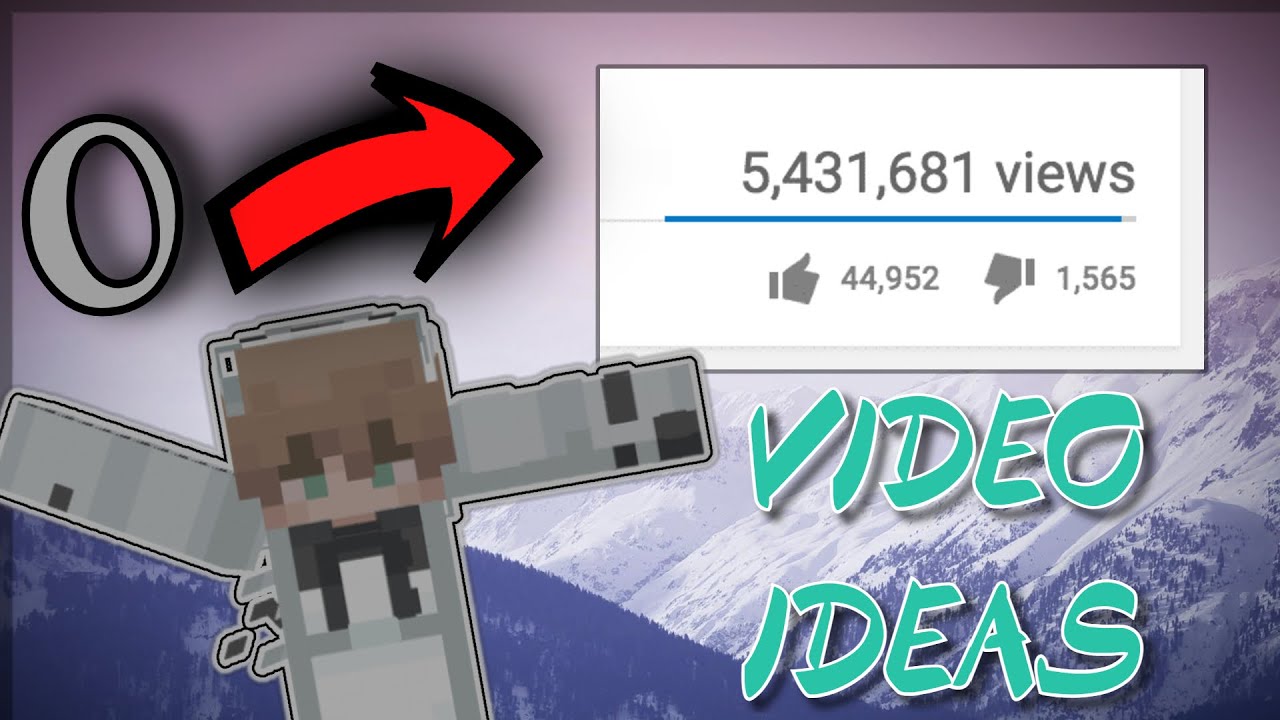 25 Minecraft Video Ideas For Your Youtube Channel - HIGH VIEWS - YouTube