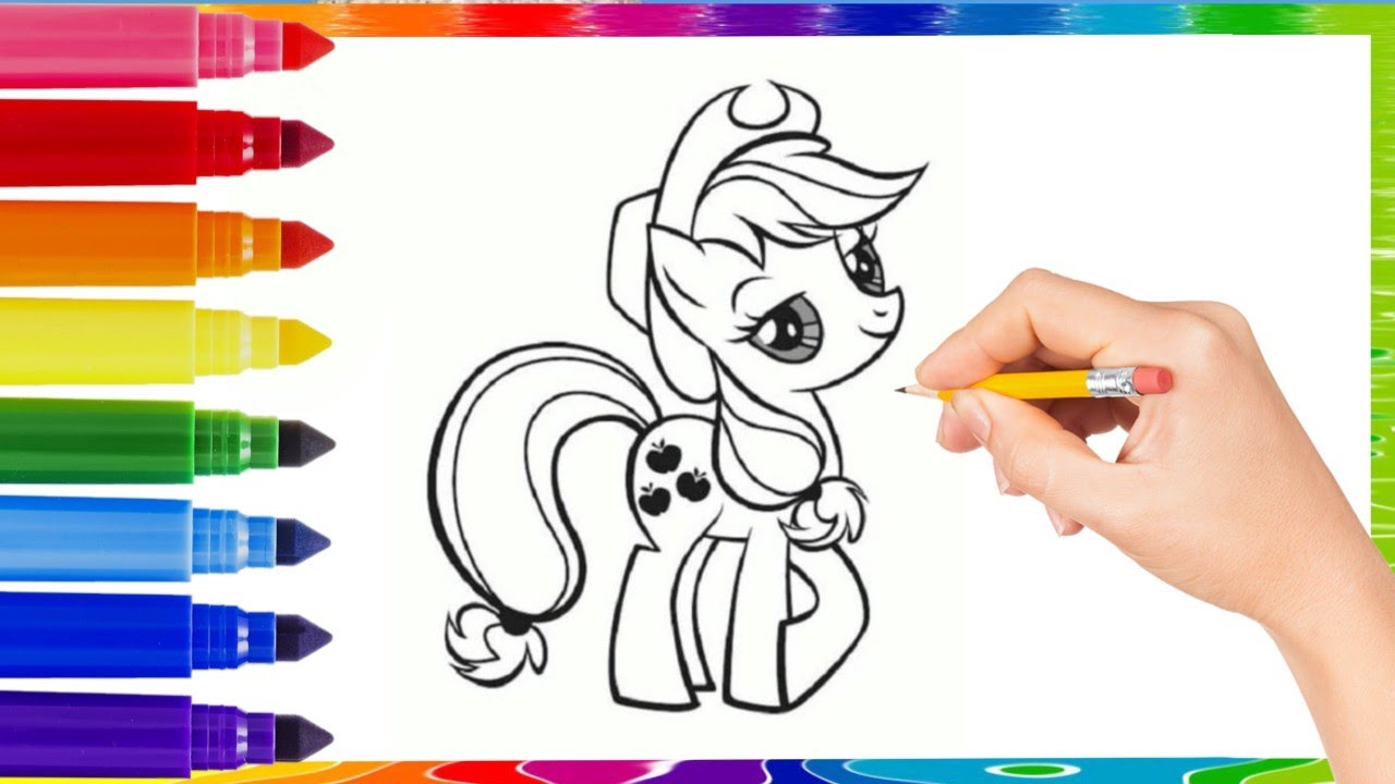 Coloring Pages MY LITTLE PONY | How to color My Little Pony | Simple ...