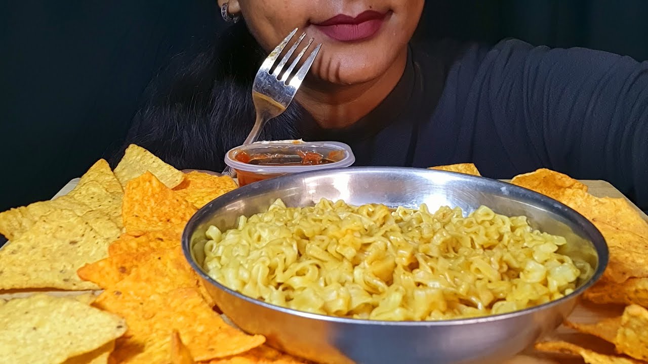 Flat Ramen Noodles, Nachos Jalapeno and cheess🧀 with Sauce # ...