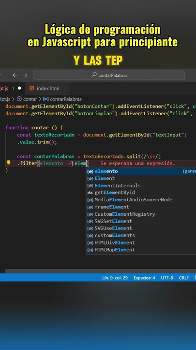 Contador De Palabra Con Javascript Javascript Desarrolladorweb Desarrolloweb Coding