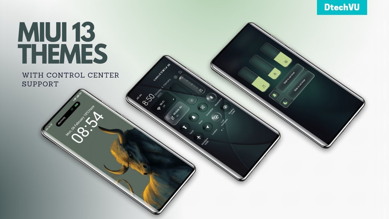 MIUI 13 Control Center Supported Themes | Best MIUI Themes for Xiaomi ...