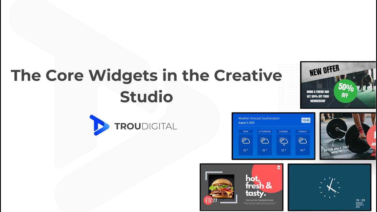 The Creative Studio - Core Widgets - YouTube